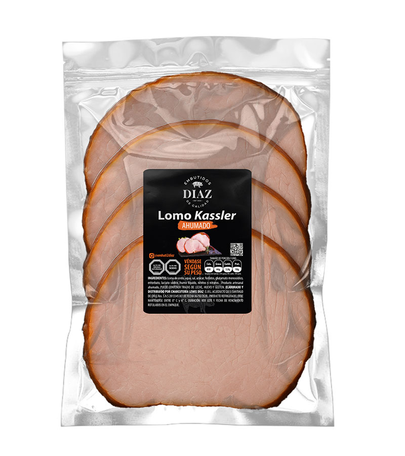 LOMO KASSLER AHUMADO 500g – Embutidos Diaz