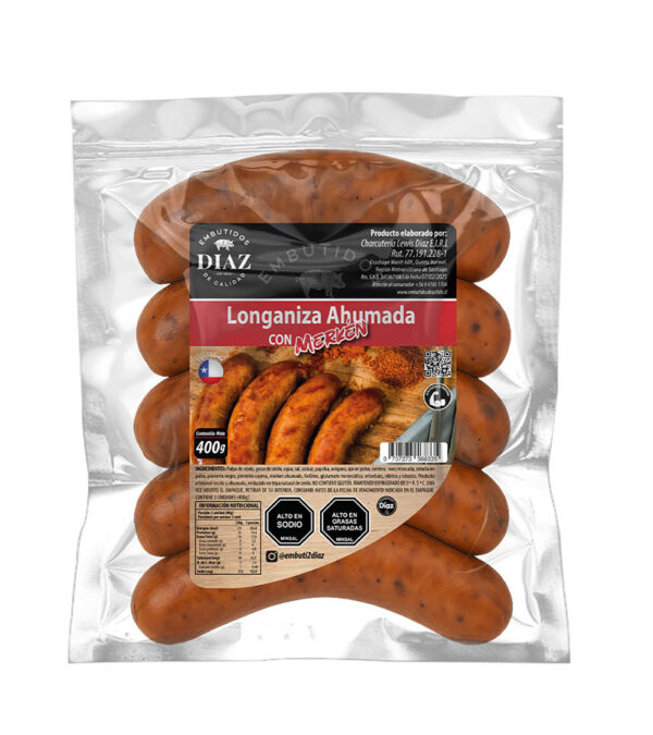 LONGANIZA AHUMADA 400G – Embutidos Diaz